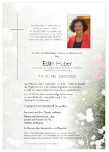 Edith Huber - Bestattung Hemetsberger | Särge | Urnen | Beratung im ...